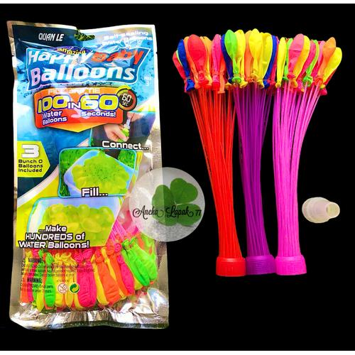 Jual Magic Bunch Water Baloon Mainan Perang Bom Balon Air 111 pcs ...