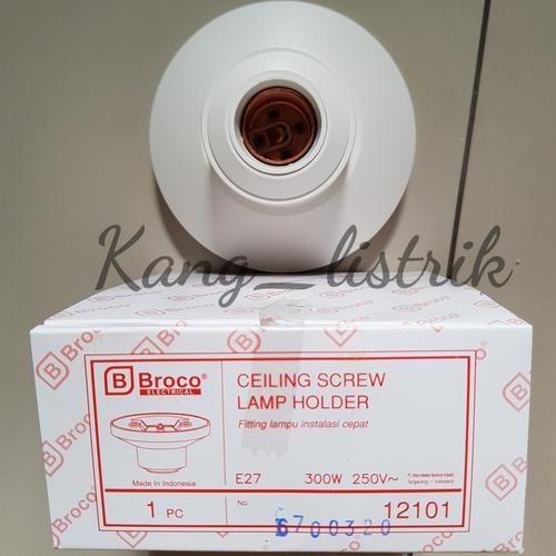 Jual FITTING PLAFON LUX BROCO-12101 / FITTING LAMPU LUX BROCO PLAFON ...