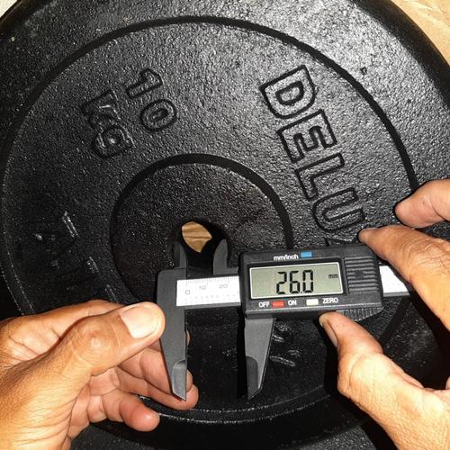 Jual barbell kepingan besi/dumbell iron weigh plate 10kg import ...