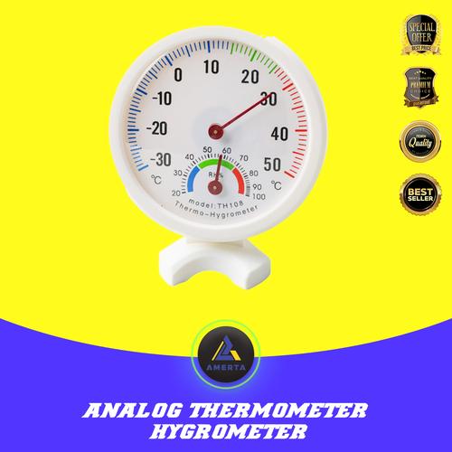 Jual Analog Thermometer Hygrometer Temperature Humidity Monitor - Kota ...