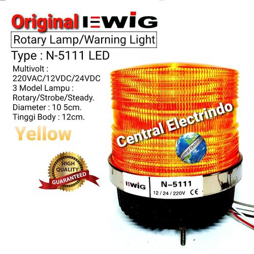 Jual ROTARY LAMP LED KUNING 5" MULTIVOLT-3 TYPE - Kota Tangerang ...