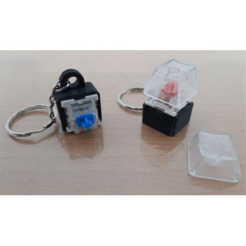 Jual Keychain Mechanical Switches (Blue,Red,Brown,Black) - Casing Putih ...