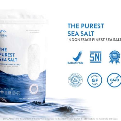 Jual PURA SEA SALT 300gr garam laut natural kasar coarse halus fine ...