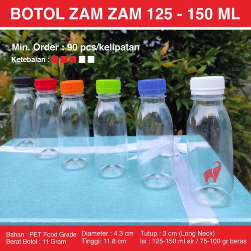 Jual Botol Plastik Zam Zam 125 ml - Botol Pudot 125 ml - Botol Jelly LN ...