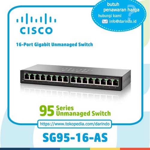 Jual Cisco SG95-16-AS, 16-Port Gigabit Desktop Switch - Jakarta Pusat ...