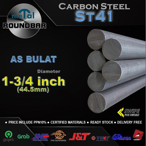 Jual AS BULAT SHAFT BAR ROUNDBAR MILD STEEL ST41 AISI 1018 DIA 1-3/4 ...