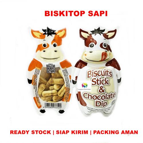 Jual Biskitop Sapi Biskuit Stick & Chocolate / Cheese Dip 35 Gram ...