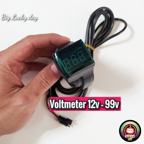 Jual voltmeter universal 12v 24v 36v 48v 60v 72v indikator baterai part - Kab. Bandung - BIG ...