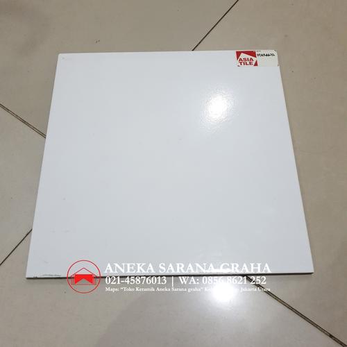 Jual ASIA TILE MURANO 40x40 Putih keramik lantai kamar ruang tamu dapur ...