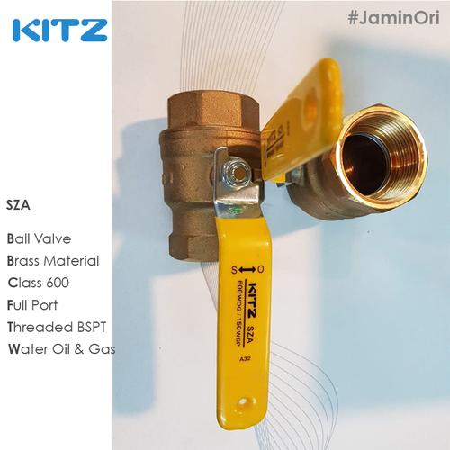Jual Ball Valve 2" KITZ 600 W.O.G Brass Full Port Fig SZA / Stop Kran - Jakarta Barat - Glodok ...
