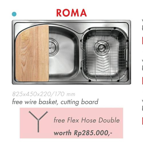 Jual CGS Kitchen Sink / Bak Cuci Piring - Roma + Tap / Kran Milan - Kota Tangerang - CV. MITRA ...