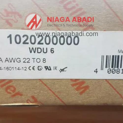 Jual Terminal Weidmuller WDU 6 WDU6 600V 50A AWG 22 to 8 Explosion Exd ...