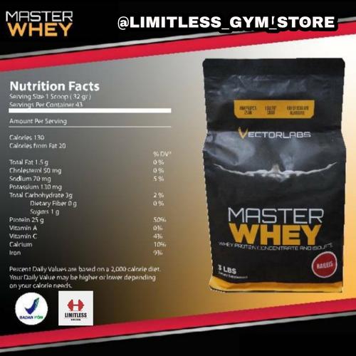 Jual Master Whey 3 lbs Vectorlabs masterwhey Protein - Choco Milk ...