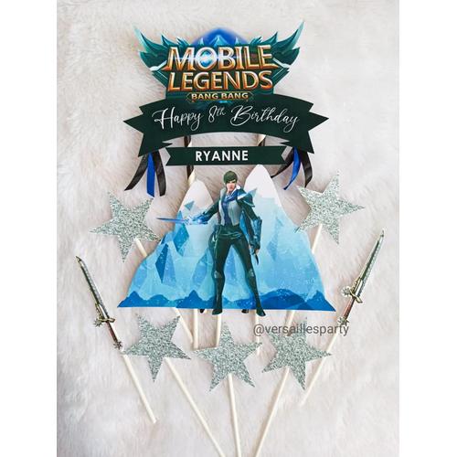 Jual Cake Topper Mobile Legend/Topper Kue Mobile Legend/HiasanKue ...