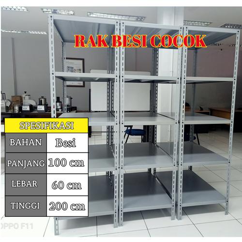 Jual rak besi 60x100x200 - Jakarta Timur - rak besi cocok | Tokopedia