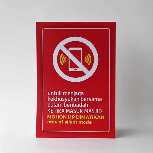 Jual Poster Matikan HP saat Masuk Masjid - Kab. Sleman - Syafana ...