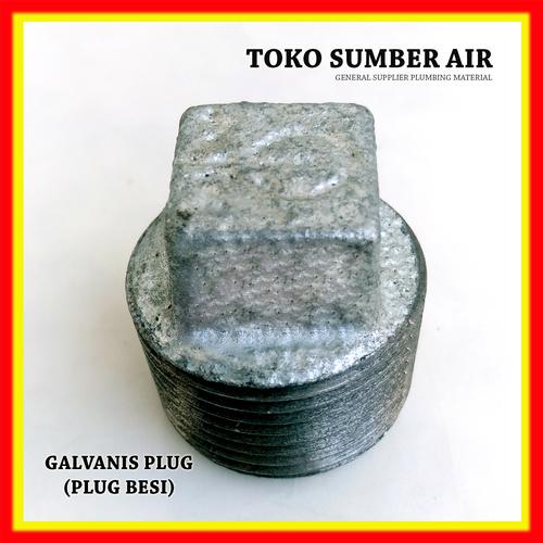 Jual GALVANIS PLUG 1 INCHI - DOP PIPA DRAT LUAR BESI - Kota Bandung ...