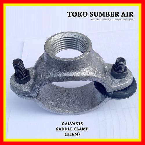 Jual GALVANIS SADDLE CLAMP UKURAN 2 X 1 INCHI - KLEM BESI SADDLE C ...