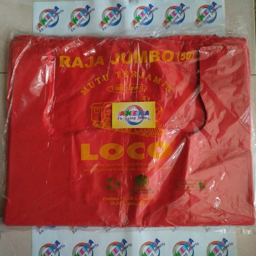 Jual Kantong Plastik Kresek LOCO Raja Jumbo (50) - Merah - Jakarta ...
