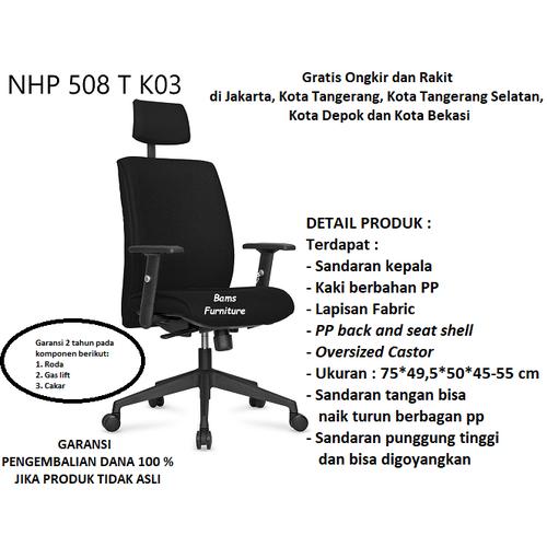 Jual kursi kantor hidrolik kerja direktur high point ori NHP508T-K03 ...