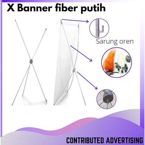 Jual X banner besi almunium hitam kokoh , x banner , roll up banner ...