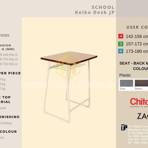 Jual Meja sekolah modern seri Keiko Desk JP merk CHITOSE - Kota Bandung ...