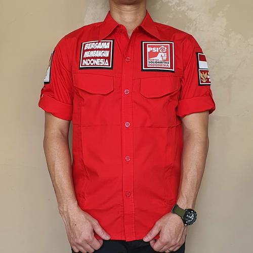Jual Kemeja Tactical Partai PSI Kualitas Premium - 3pcs EMBLEM, XS ...