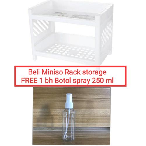 Jual miniso rak penyimpanan 2 lapis - Putih - Kab. Bogor - SHINE and ...