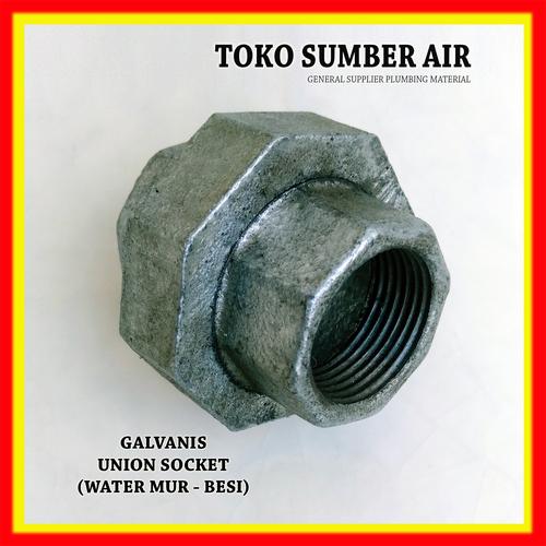 Jual GALVANIS UNION SOCKET 1 INCHI - WATER MUR BESI - Kota Bandung ...