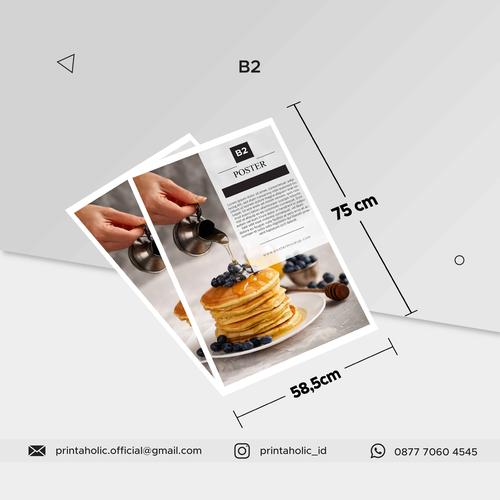 Jual CETAK POSTER B2 (49 x 60CM) HVS/ ART PAPER/ MATTE PAPER/ ART ...