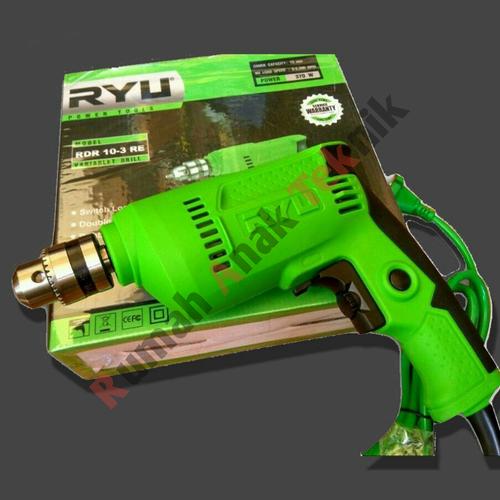 Jual Mesin Bor Tangan Ryu Listrik 370 Watt Besi Beton 10 mm Drill ...
