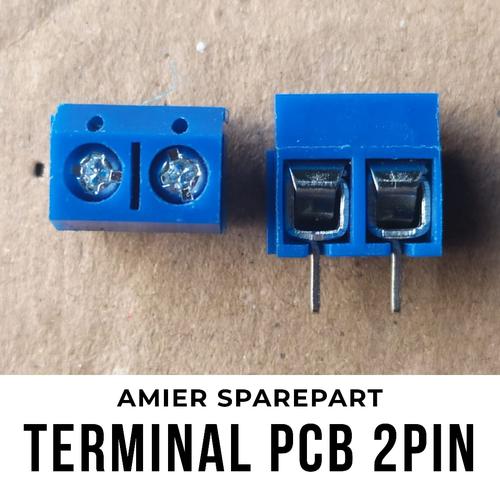 Jual Terminal PCB 2-pin Terminal Block PCB pitch 5mm Connector Cable ...