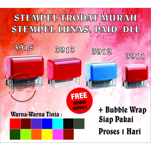Jual Stempel Trodat Termurah | Stempel Lunas | Stempel Paid | Stempel Nama - 3911 - Kota Malang ...