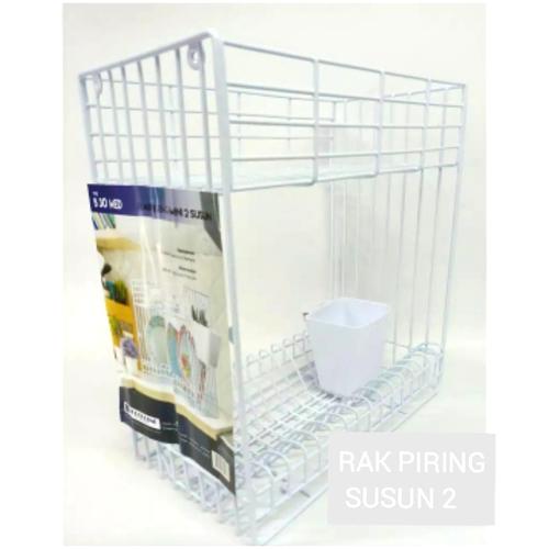 Jual RAK PIRING MODELLINE SUSUN 2 - Kota Bekasi - Bintang_Putih | Tokopedia