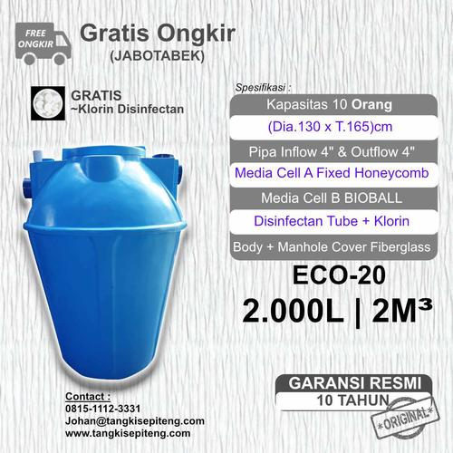 Jual BIOFIL 2000 Liter Vertikal - BIOTANK , BIOTECH , BIO SEPTIC TANK ...