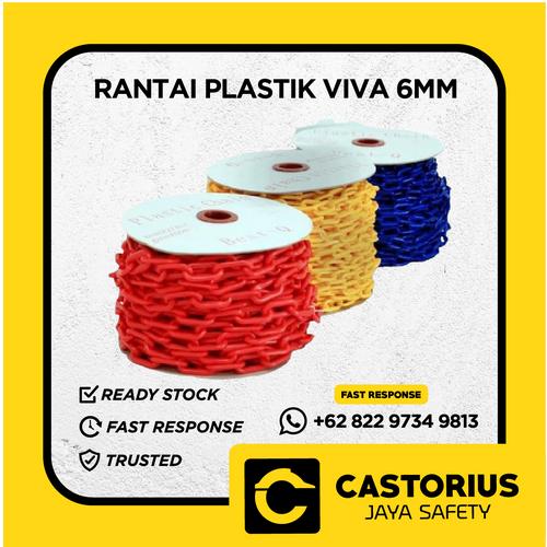Jual RANTAI PLASTIK 6MM RANTAI PLASTIK PLASTIC CHAIN SAFETY CONE RANTAI ...