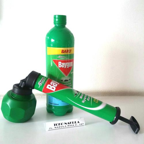 Jual Baygon - Paket Pompa + Baygon Cair 800ml Botol Anti Nyamuk Dan ...