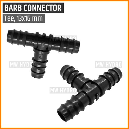 Jual Barb Connector Tee 16 mm - Konektor Fitting T Selang PE 16 mm - Hidroponik Irigasi - Kota ...