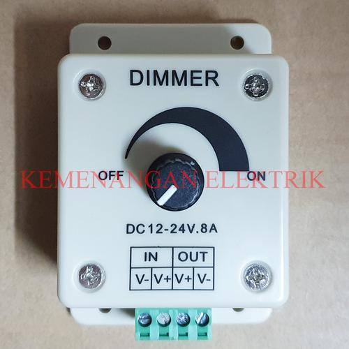 Jual DIMMER DC 12-24V 8A / 12-24 VOLT 8 AMPERE / DIMMER LED STRIP ...