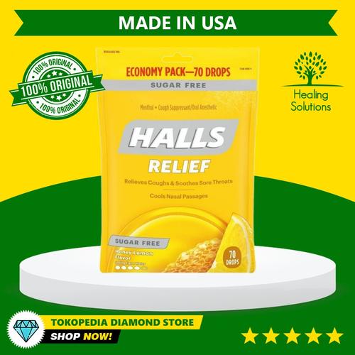 Promo Halls Sugar Free Permen Batuk Pilek Tenggorokan Made in Canada ...