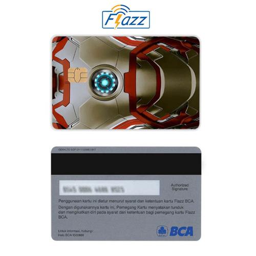 Jual Ironman Superhero Kartu E-Money Flazz BCA Gen 2 NFC Custom Card ...
