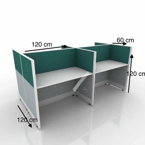 Jual Meja kerja partisi 4 orang berhadapan / workstation kantor ...