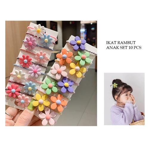 Promo IK79 Ikat rambut Korea Anak Cartoon Lucu set 10 - Cartoon D ...