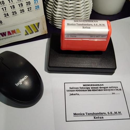 Jual Stempel Otomatis Harga Per Centimeter Custom Ukuran Suka-Suka - 1 ...
