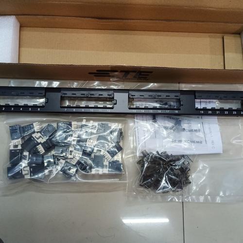 Jual Patch Panel 24 port Cat6 AMP Commscope Cat6 With Modular jack ...