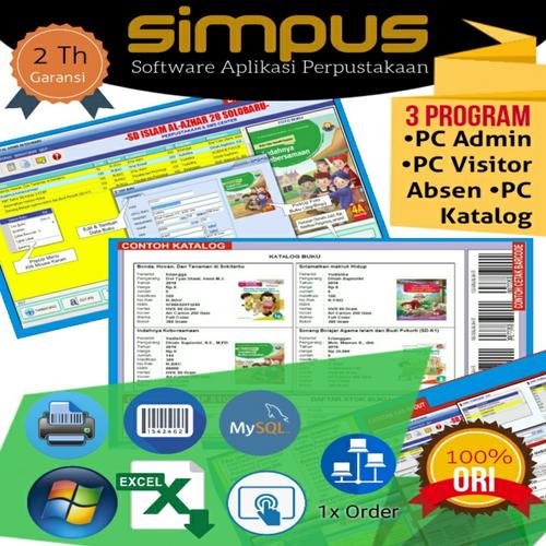 Jual Software Perpustakaan Multi User + Web Camera (1 Order = All PC LAN) - Kab. Sukoharjo ...