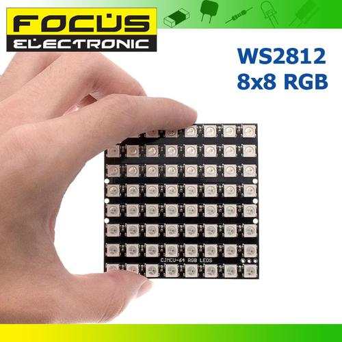 Jual WS2812 5050 64 LED Dot Matrix RGB 8x8Bit WS2812B NeoPixel for ...