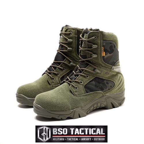 Jual Sepatu Tactical Delta 8 Green Camouflage Outdoor Military Boots ...