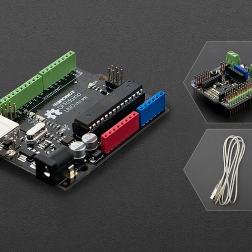 Jual Dfrobot Arduino Uno R3 With Io Expansion Shield And Usb Cable A B Kota Semarang Eiot