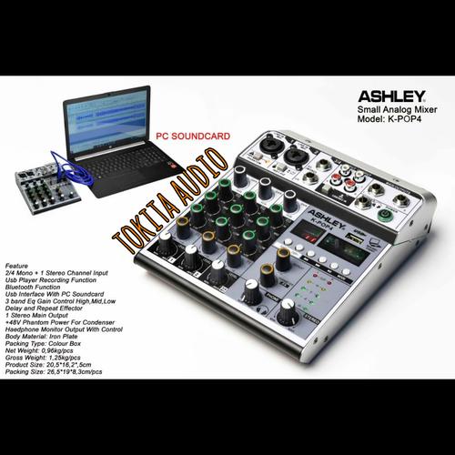 Jual MIXER ASHLEY KPOP 4 CHANNEL ASHLEY KPOP4 K POP 4 USB BLUETOOTH ORI - Jakarta Utara - Tokita ...